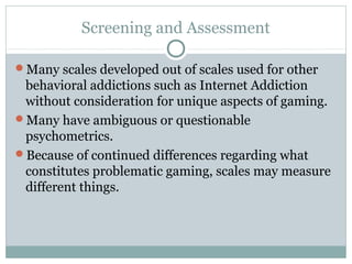Internet gaming addiction | PPT