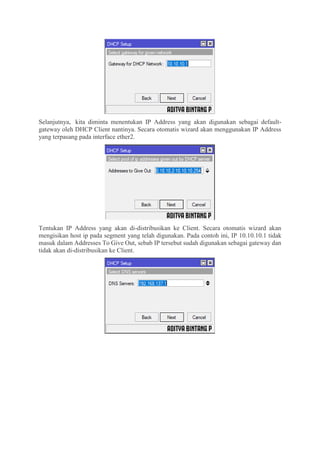 Membuat Internet Gateway dengan MikroTik | PDF