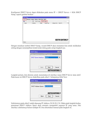 Membuat Internet Gateway dengan MikroTik | PDF