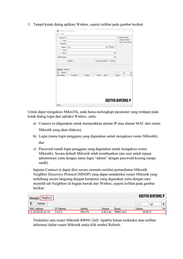 Membuat Internet Gateway dengan MikroTik | PDF