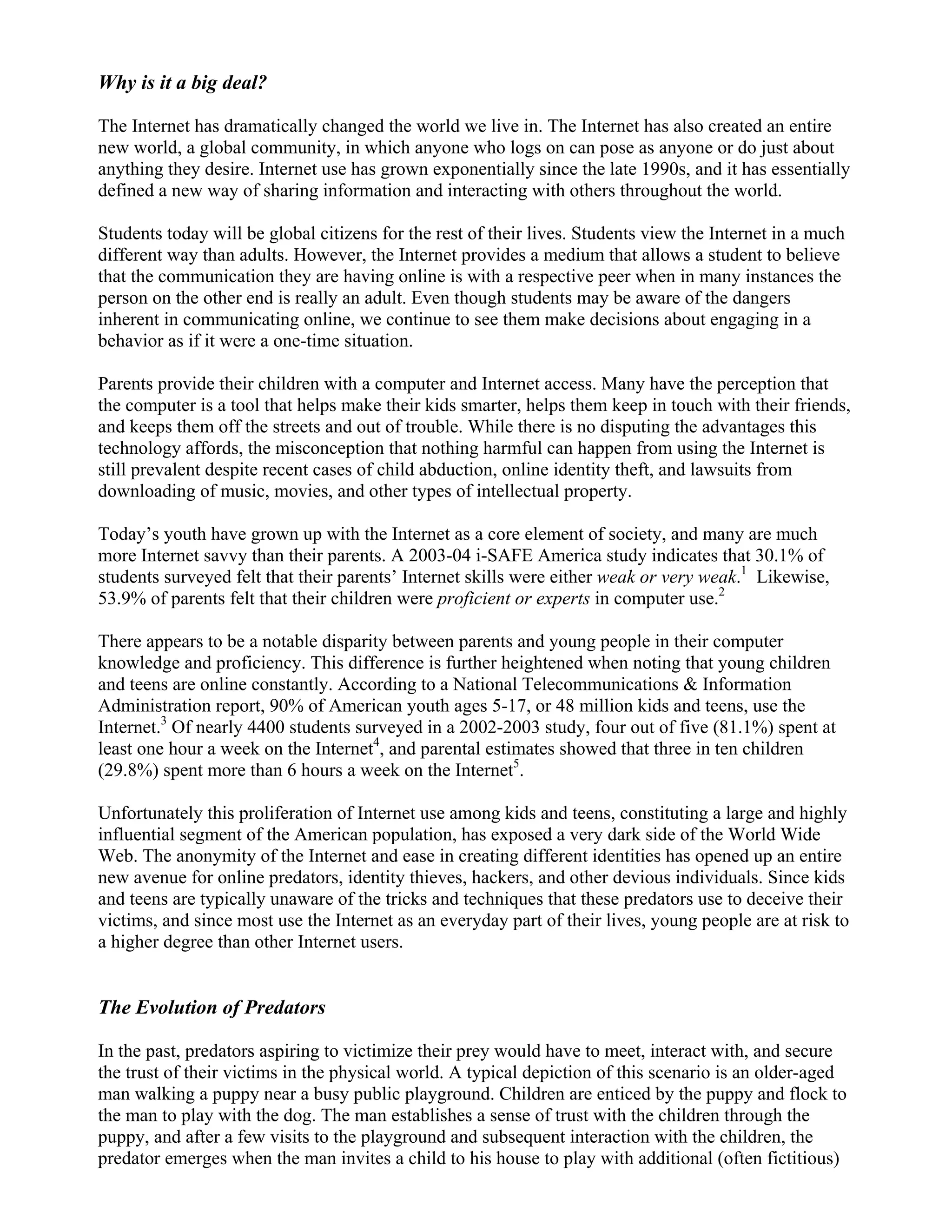 Internet Generation Gap | PDF