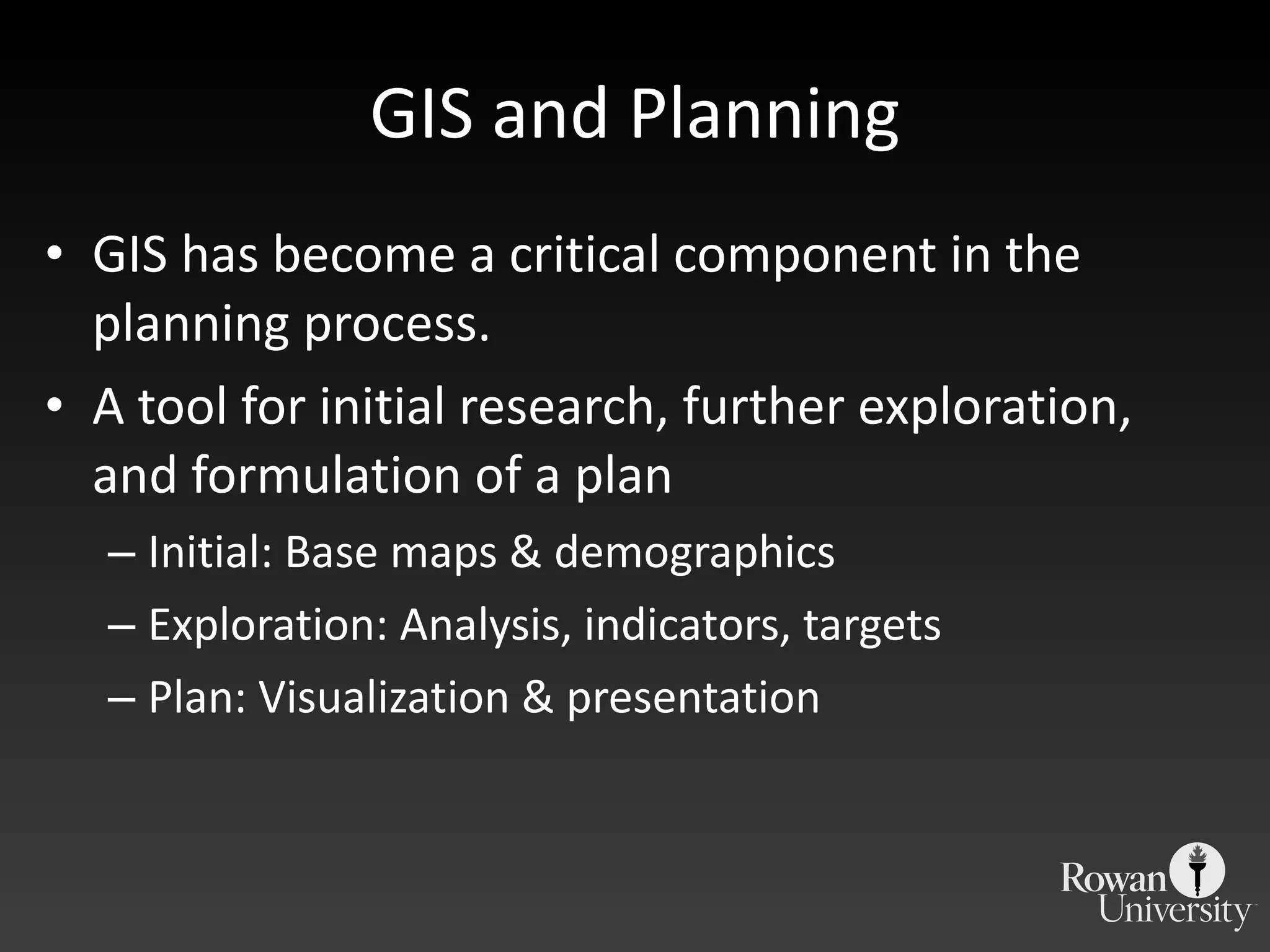 Internet-enabled GIS for Planners | PPT