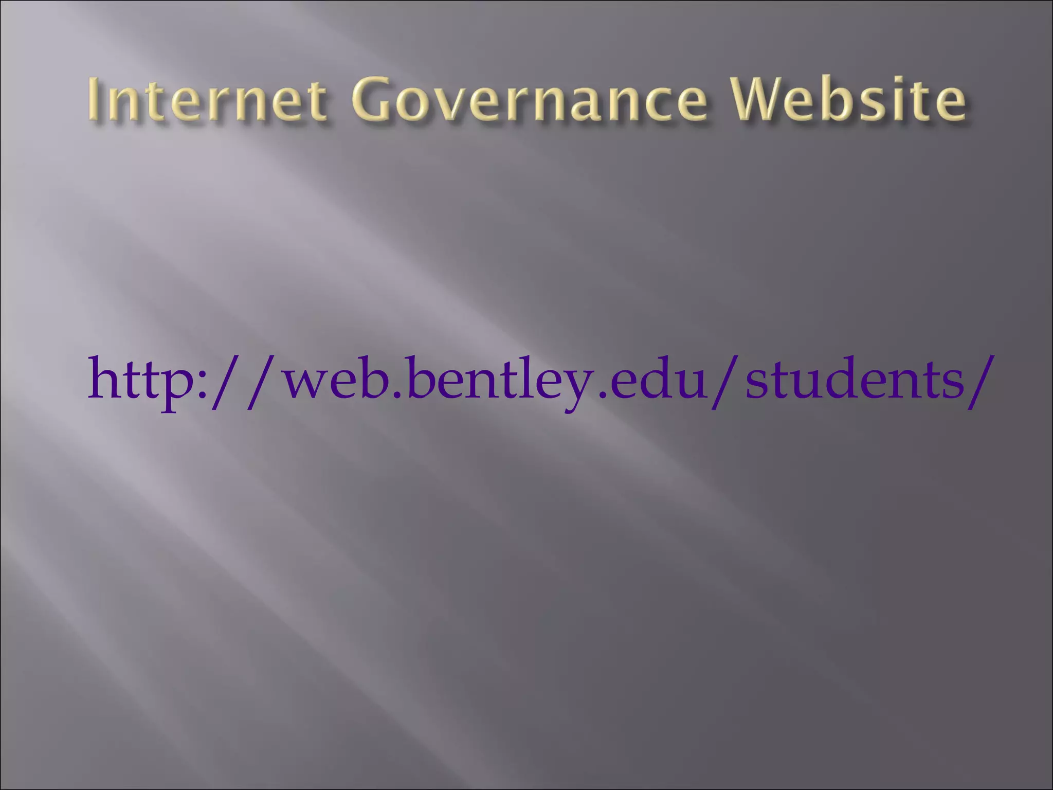 Internetgovernance | PPT