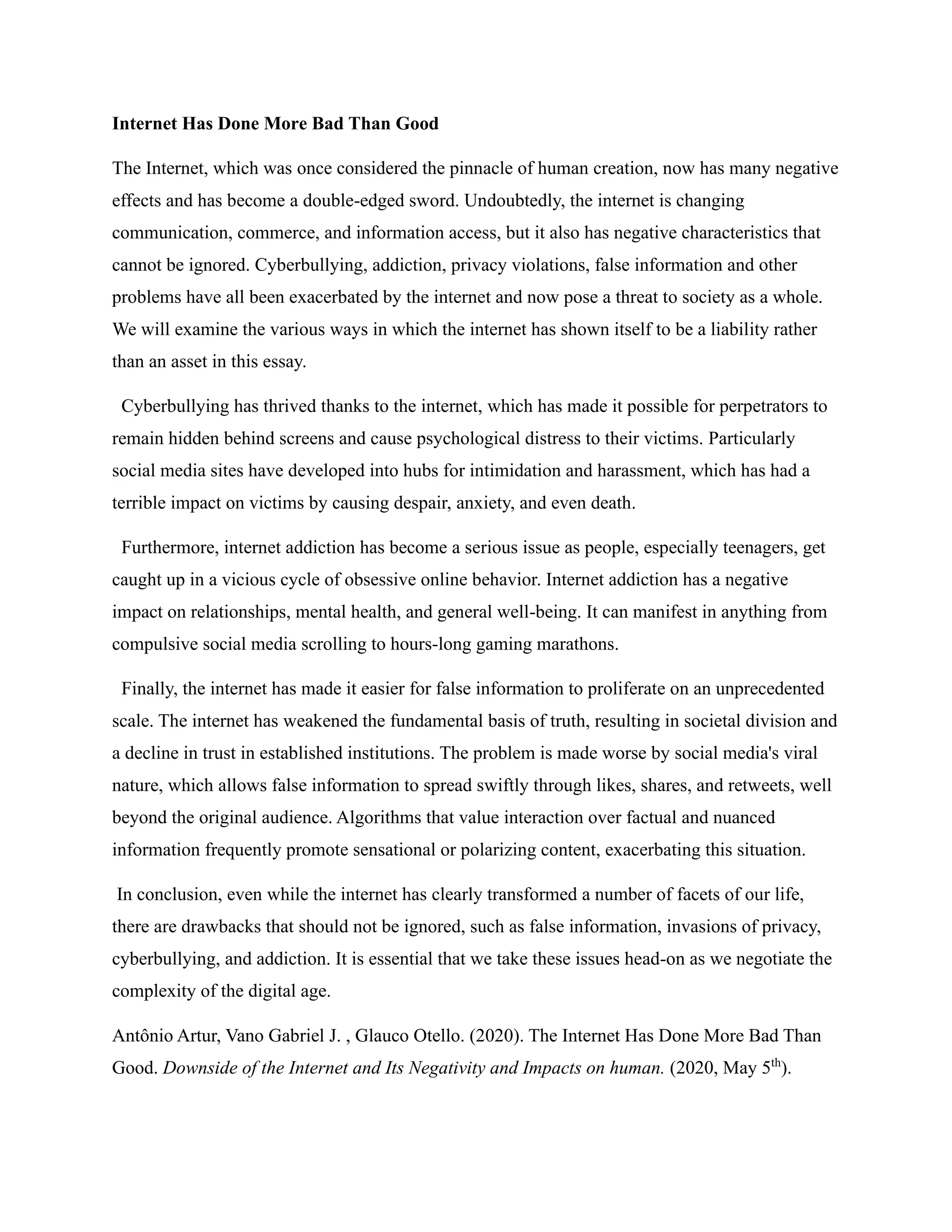 Argumentative essay on Internet Has Done More Bad Than Good.pdf