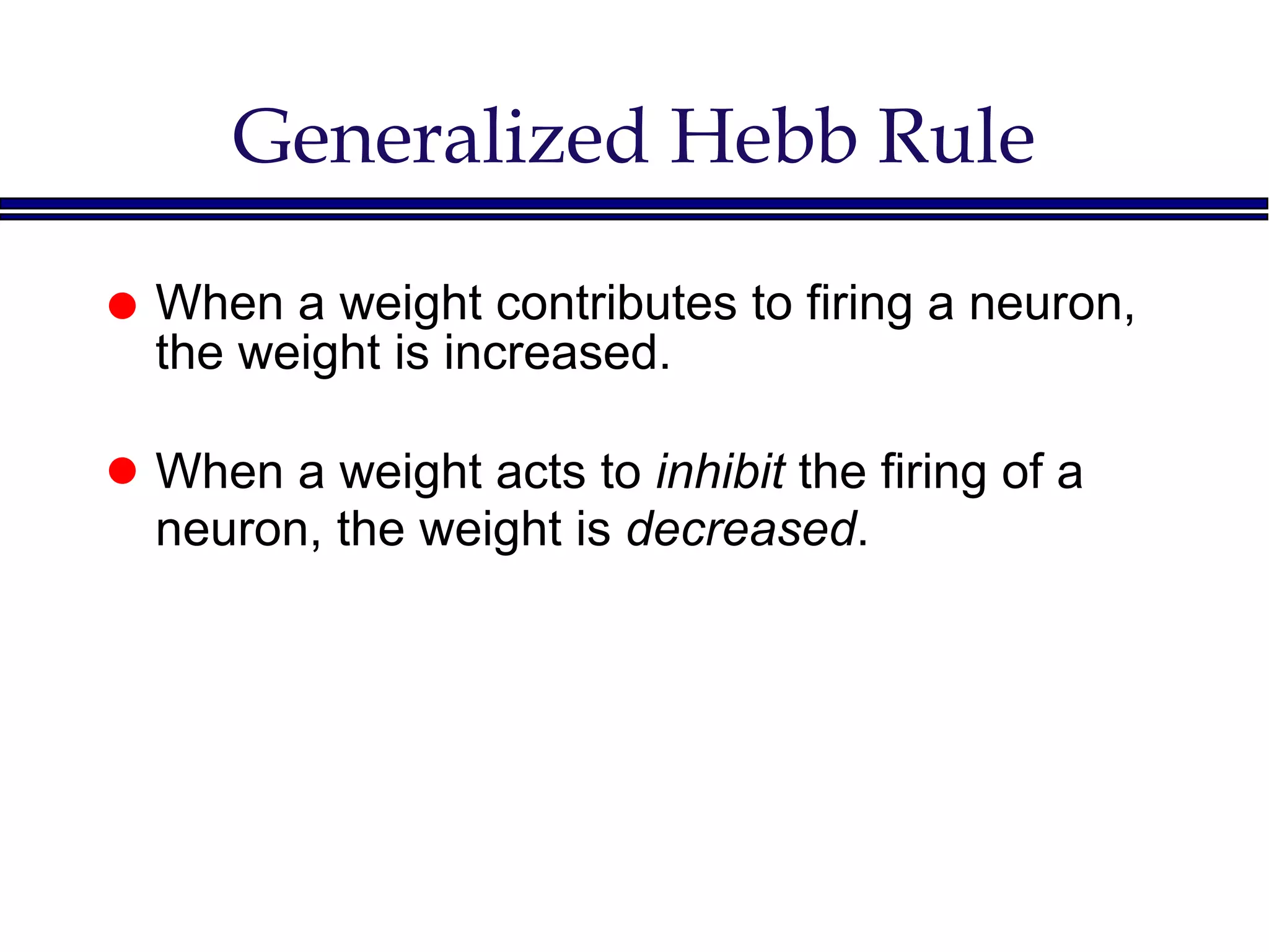 Hebbian Learning | PPT