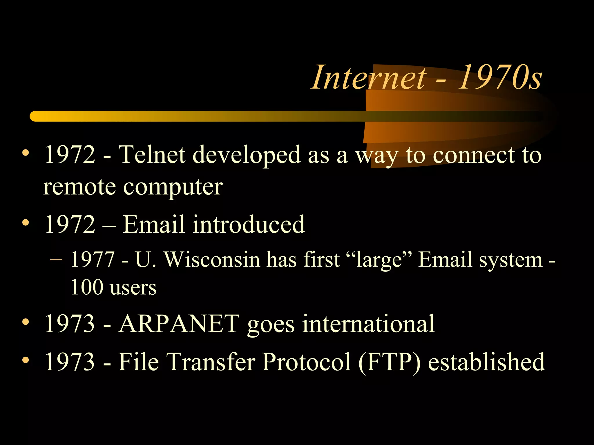 Internet history | PPT
