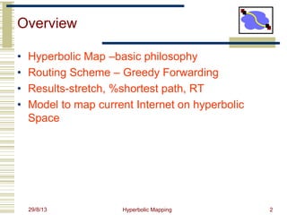 Internet hyperbolic mapping paper by Krioukov | PPT