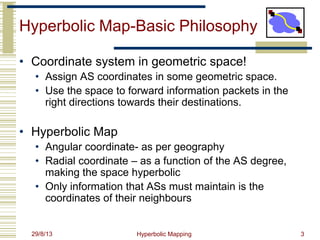 Internet hyperbolic mapping paper by Krioukov | PPT
