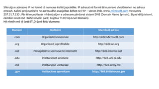 INTERNETI.pptx sherbimet e internetit int | PPT