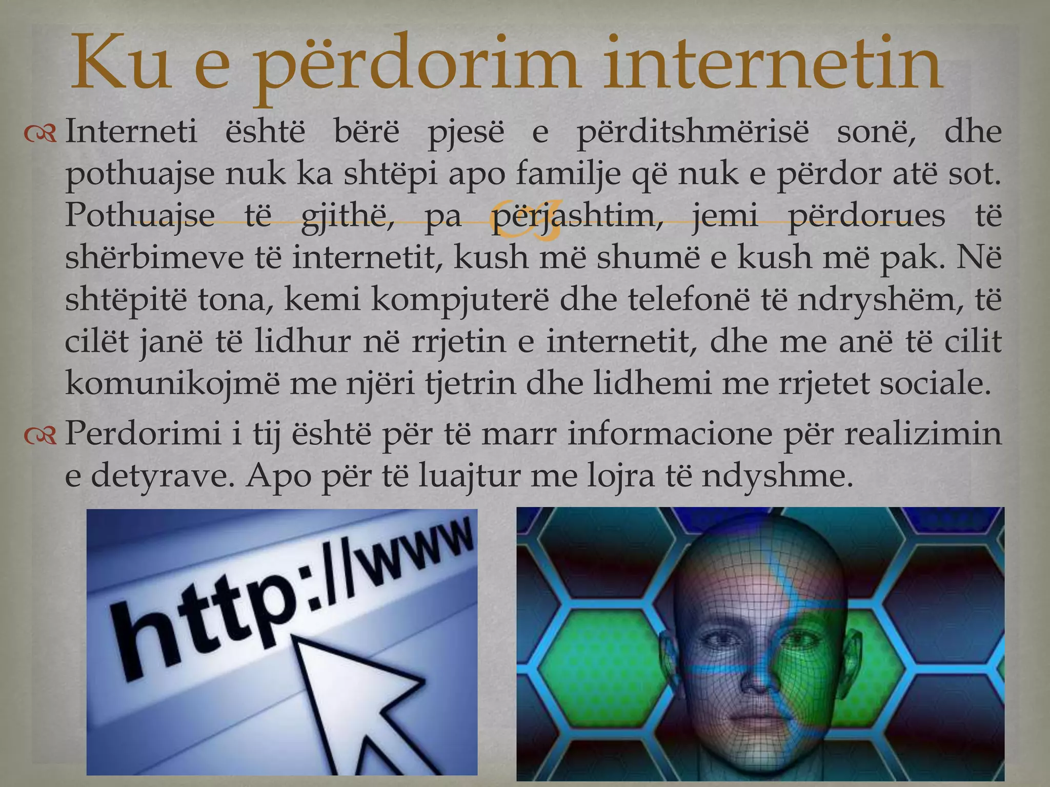 Interneti dhe Web | PPTX