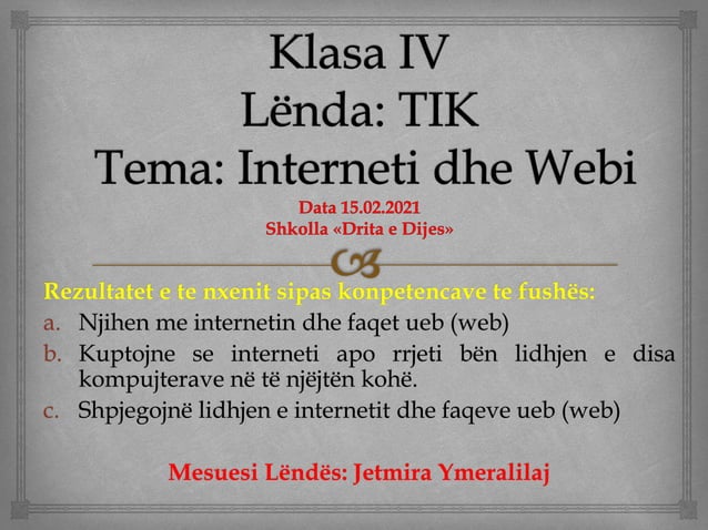 Interneti dhe Web | PPT