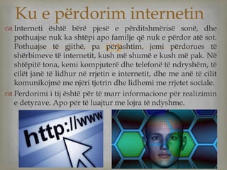 Interneti dhe Web | PPTX