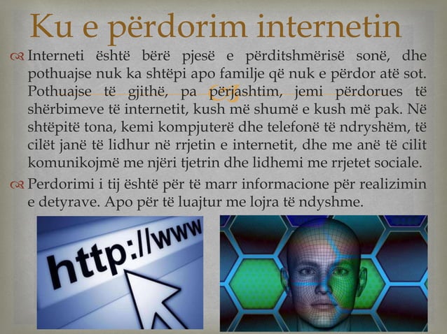 Interneti dhe Web | PPTX