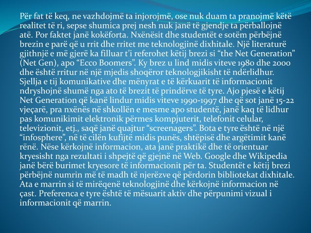 Interneti dhe studentet | PPTX