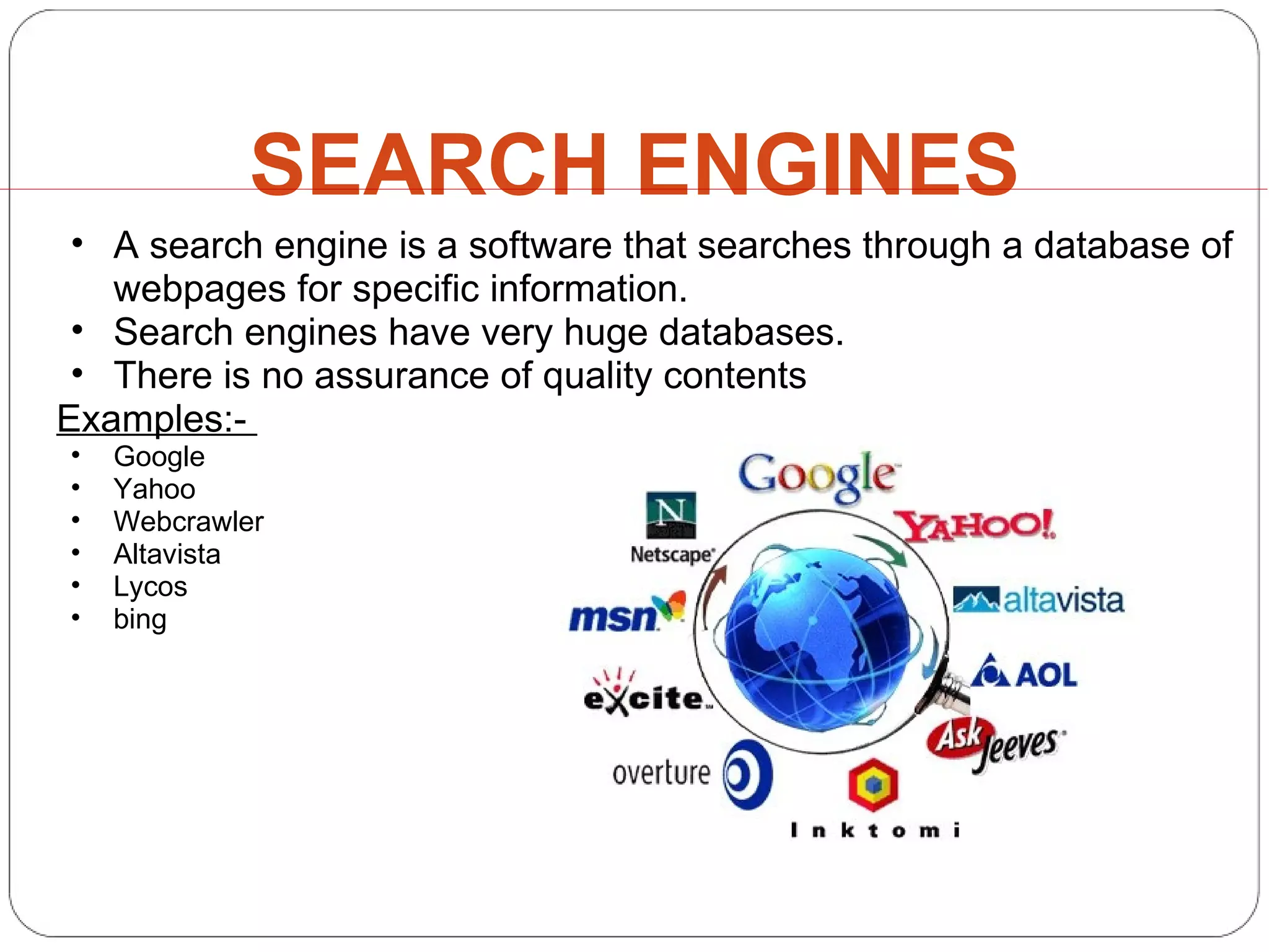 Internet information sources | PPT