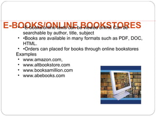 Internet information sources | PPT