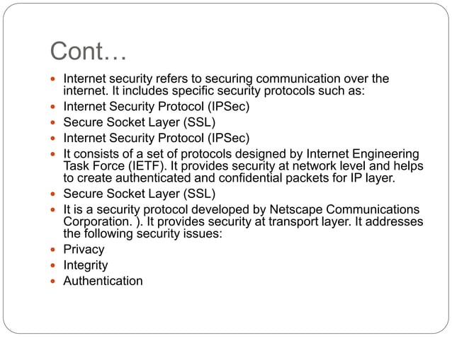 Internet infrastructure UNIT 5 | PPT