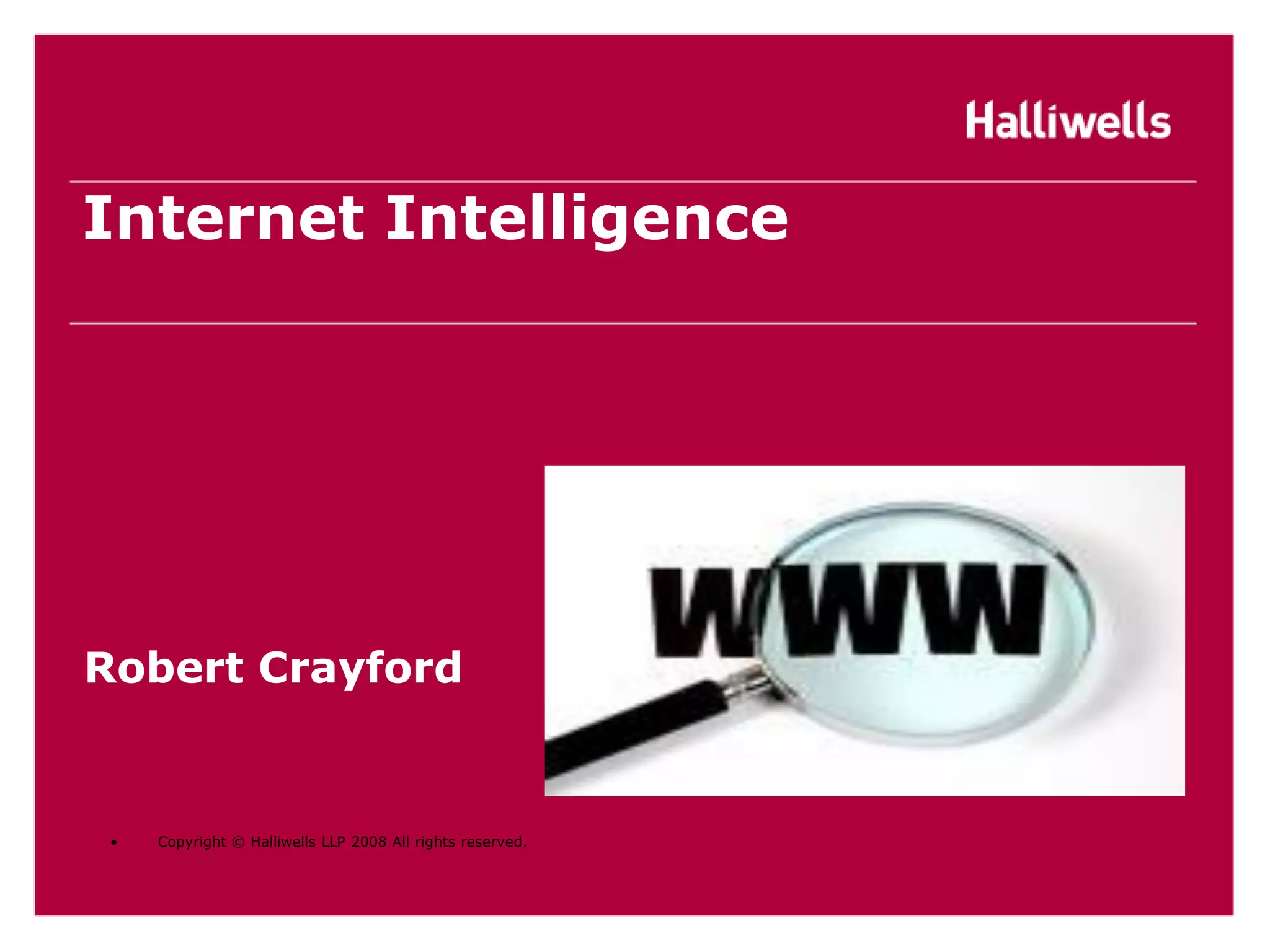 Internet Intelligence | PDF
