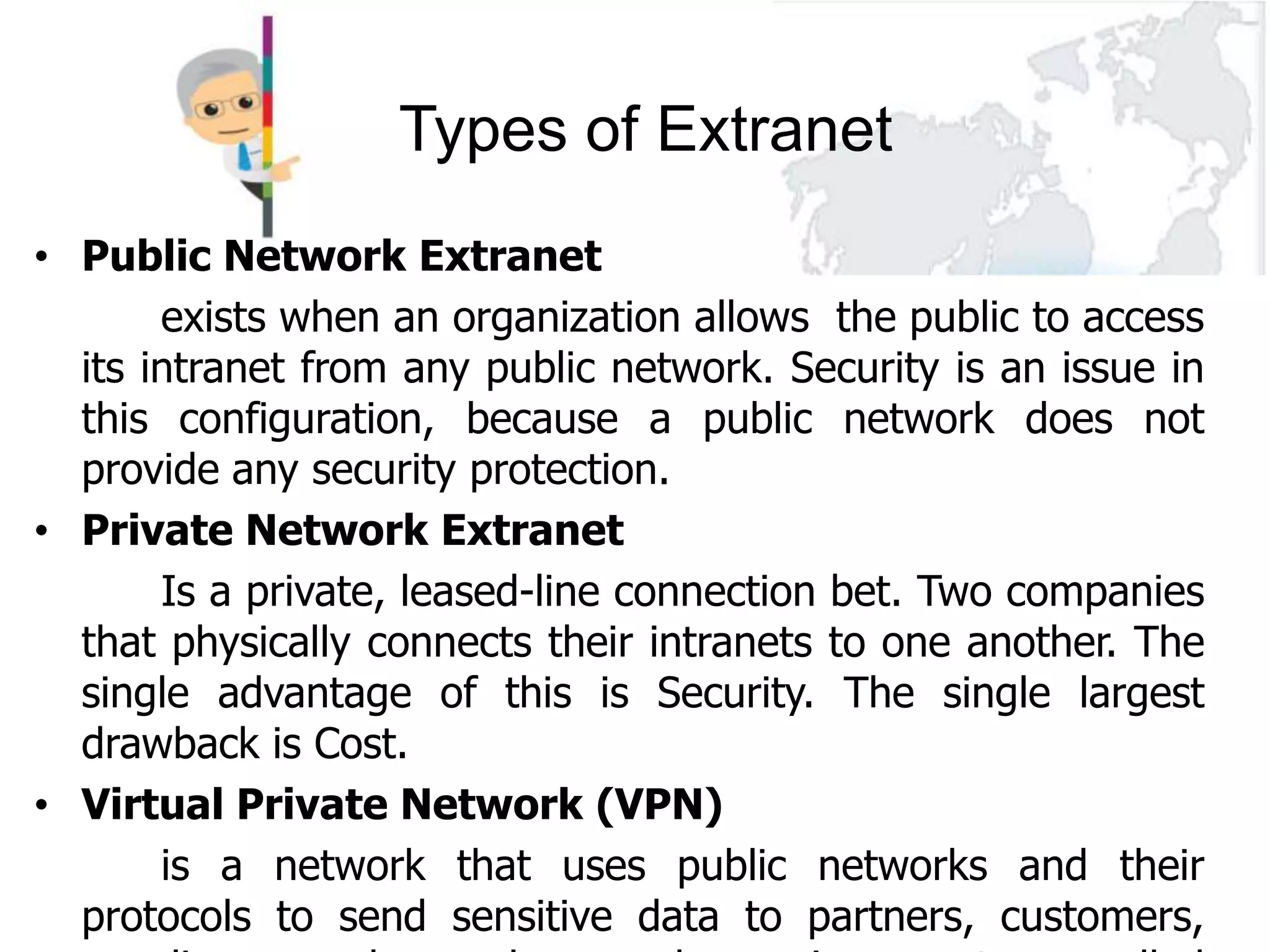 Internet, intranet and extranet | PPTX