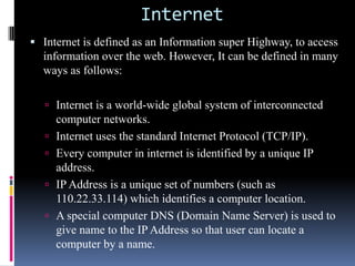 Internet, Intranet & Extranet & IP and MAC | PPT