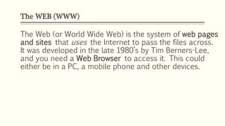 Internet, isp & web | PPT