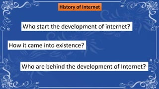 Internet,its applications and services | PPTX