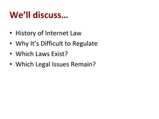 Internet Law Primer | PPT