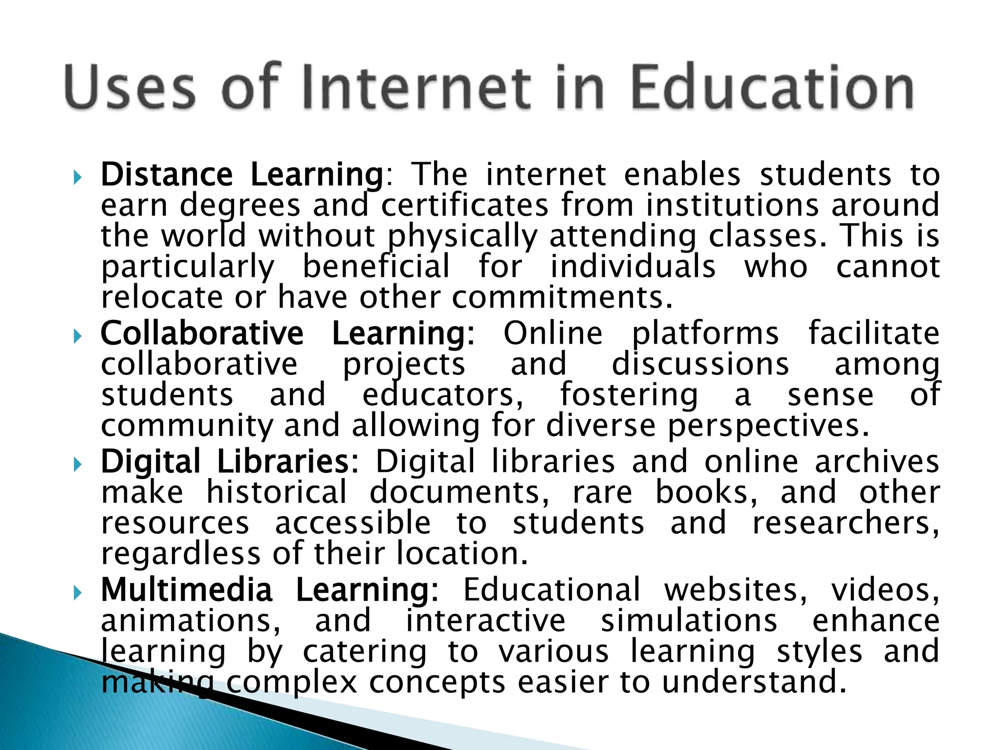 Internet, Meaning, Concept, Types and uses of internet in education.pptx