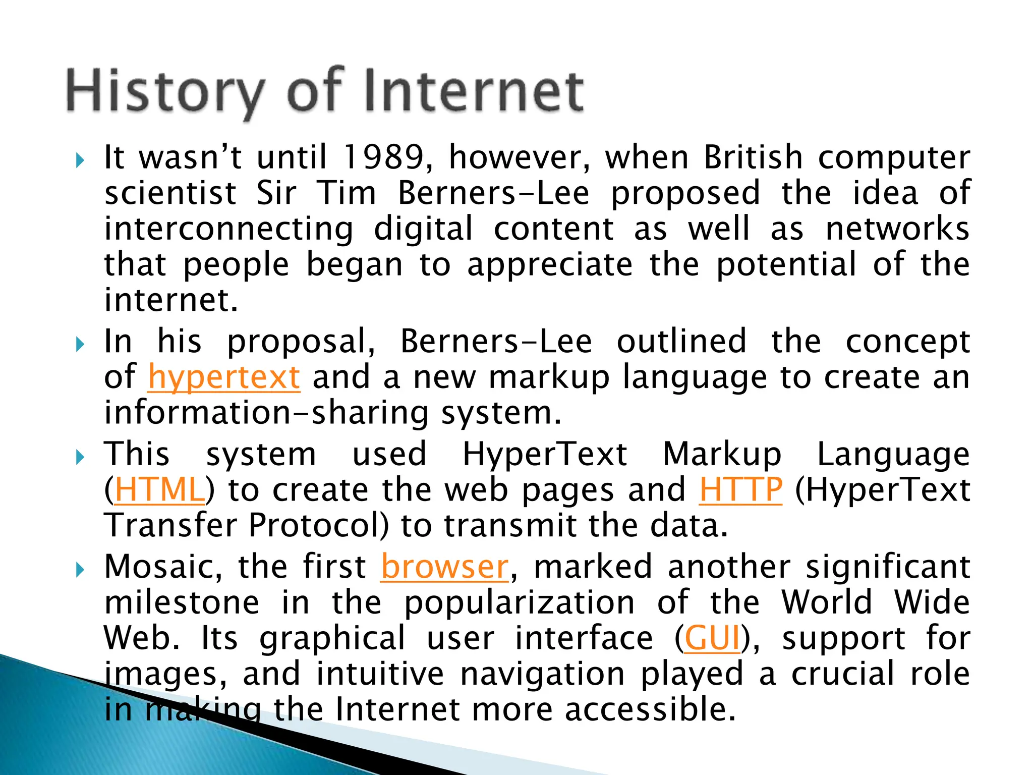 Internet, Meaning, Concept, Types and uses of internet in education.pptx