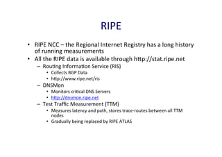 Internet Measurement Tools & Their Usefulness by Gaurab Raj Upadhaya | PDF | Computer Networking ...