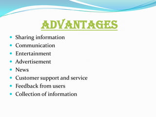 Internet ,merits demerits, features | PPSX