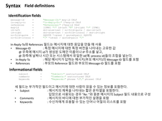 Internet Message Protocol (rfc822, rfc 2822) | PPTX