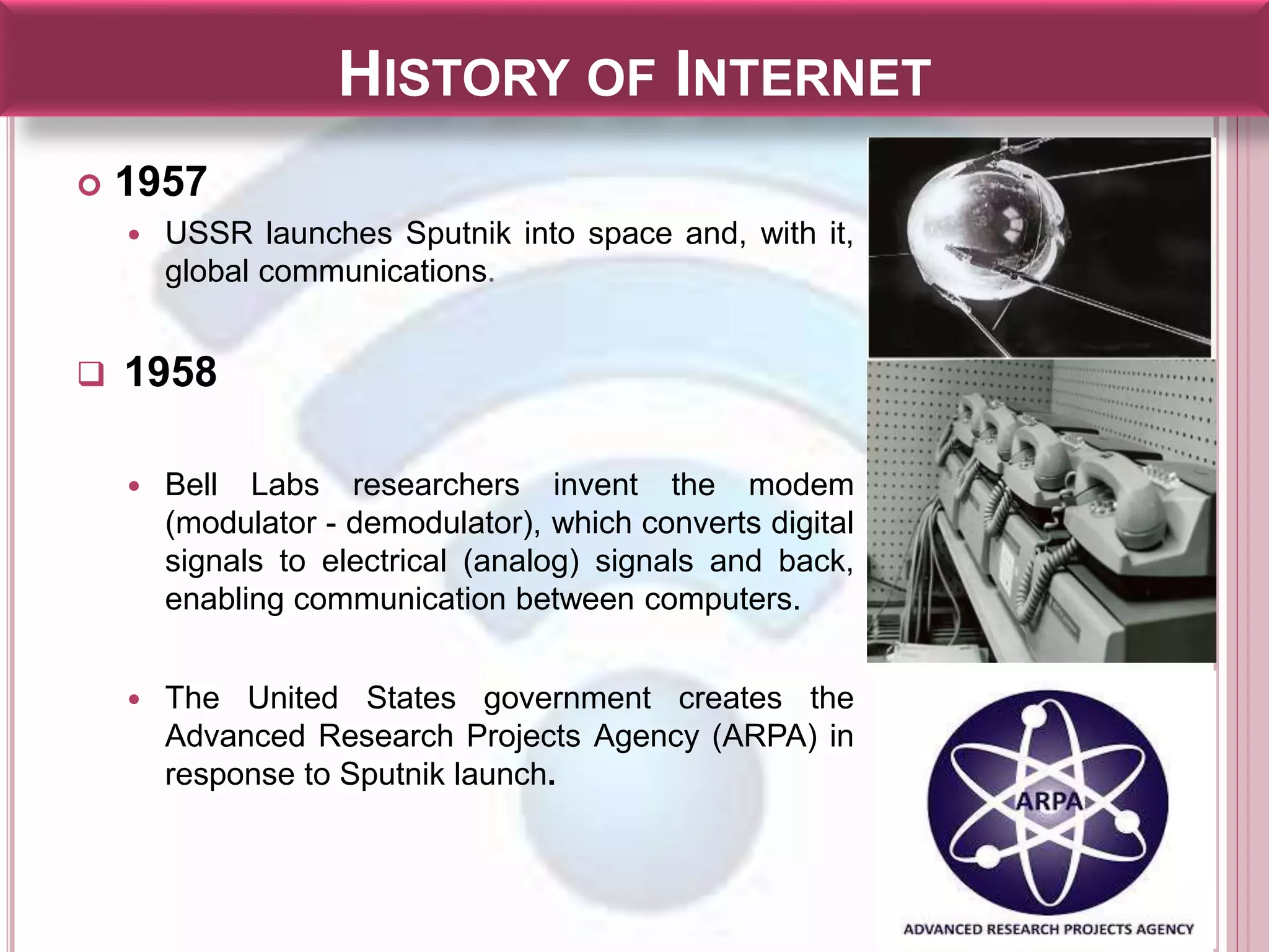 Internet milestones | PPTX