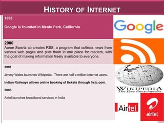 Internet milestones | PPTX