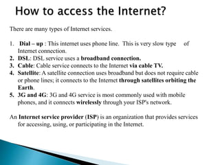 Basics about Internet | PPTX