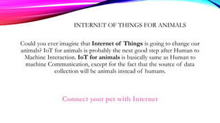 Internet of Things for Animals | PDF
