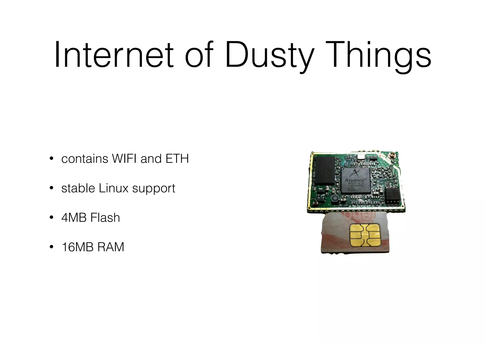 Internet of dusty things | PPT