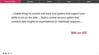 Internet of Python - IOT with Python and Serverless | Sonal Raj | HydPy Feb 2019 | PPT