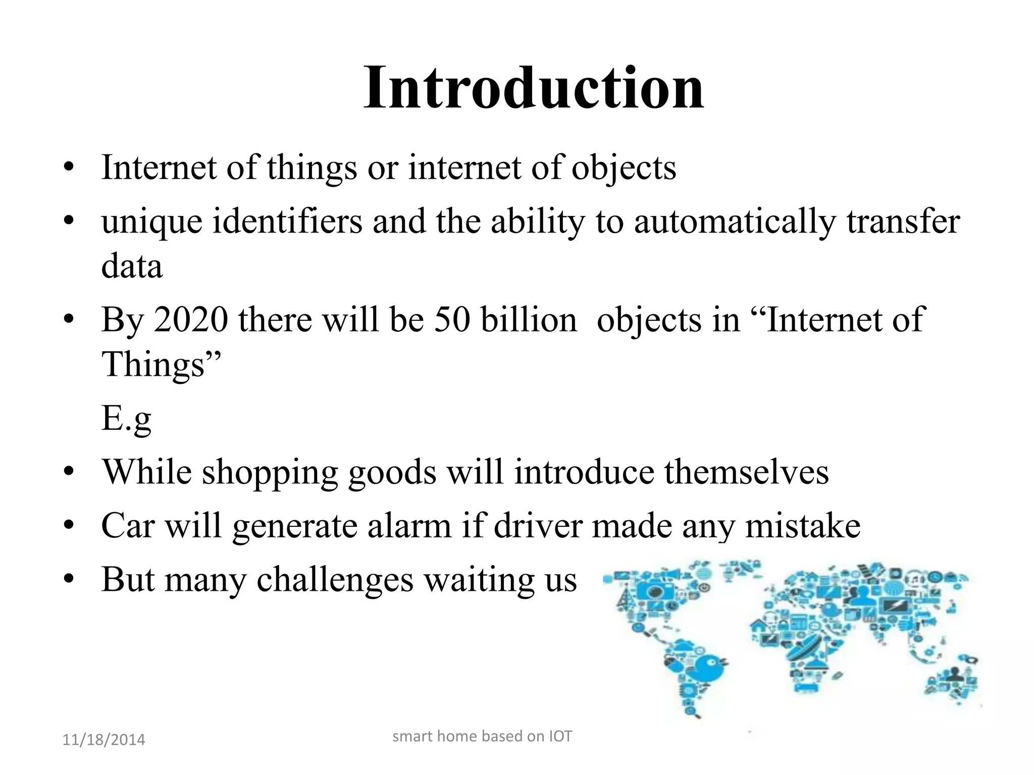 Internet of things for Smart Home | PPTX