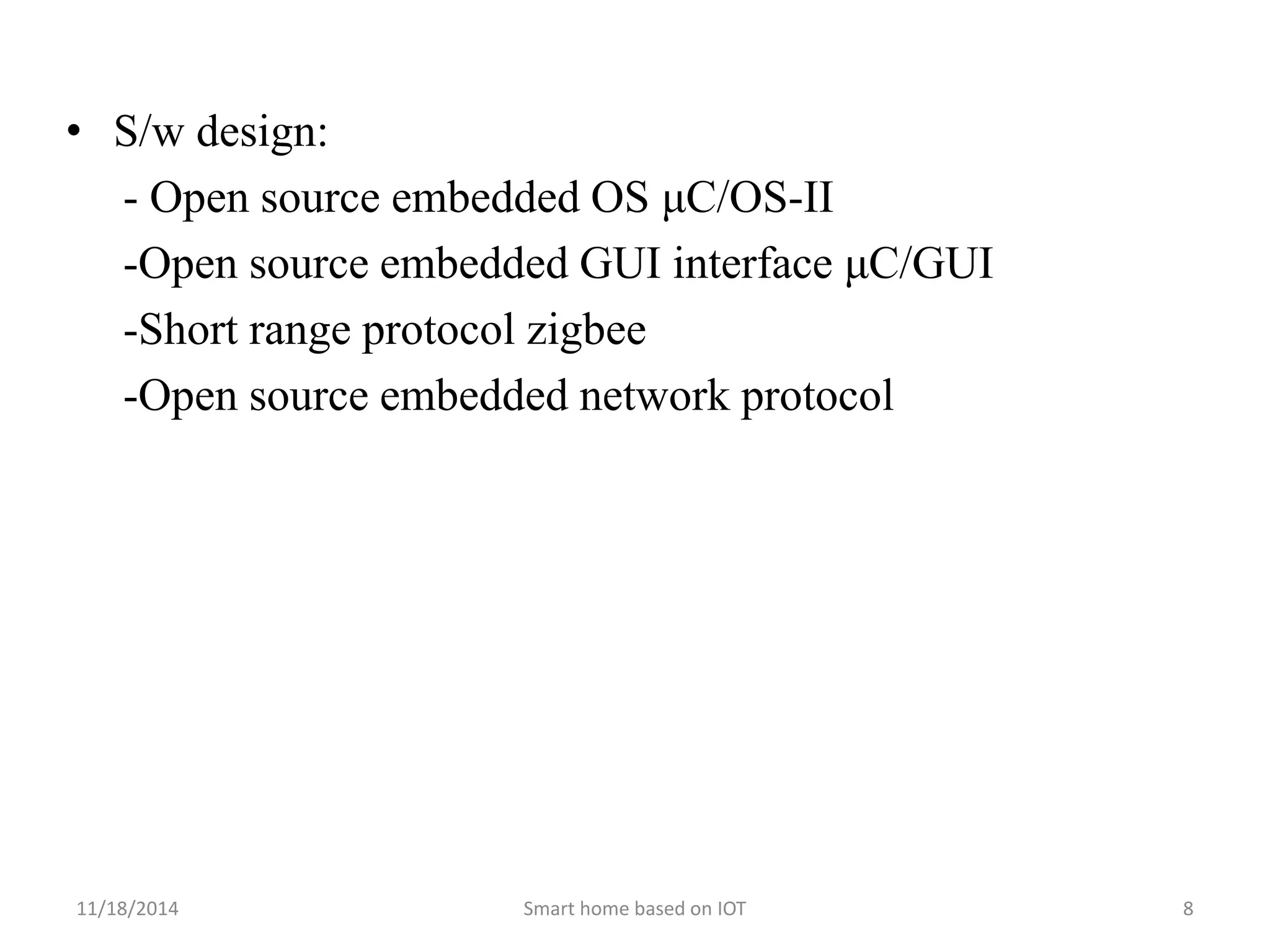 Internet of things for Smart Home | PPTX