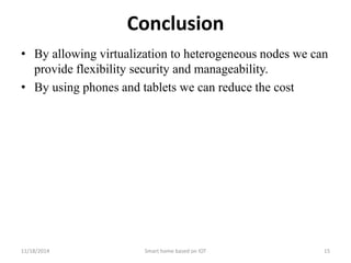 Internet of things for Smart Home | PPTX