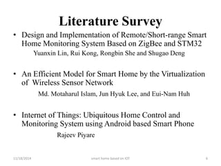 Internet of things for Smart Home | PPTX