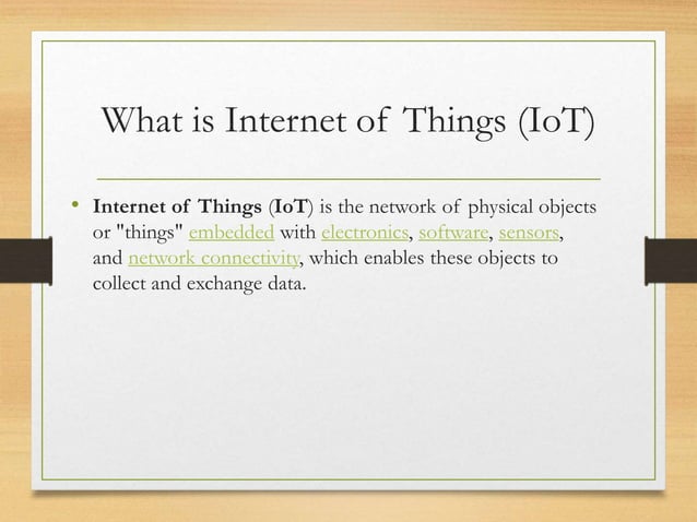 Internet of things | PPT