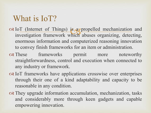 Internet of things | PPT