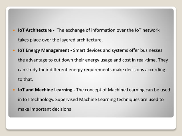Internet of Things(IoT) - Introduction and Research Areas for Thesis | PPTX
