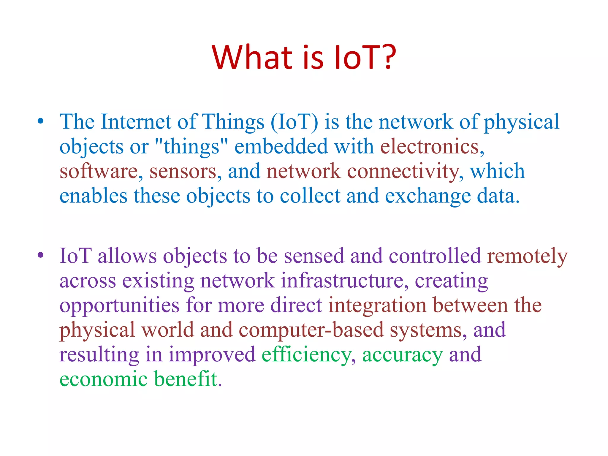 Internet of things (IoT) | PPTX