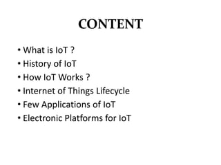 Internet of things | PPTX