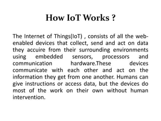 Internet of things | PPTX