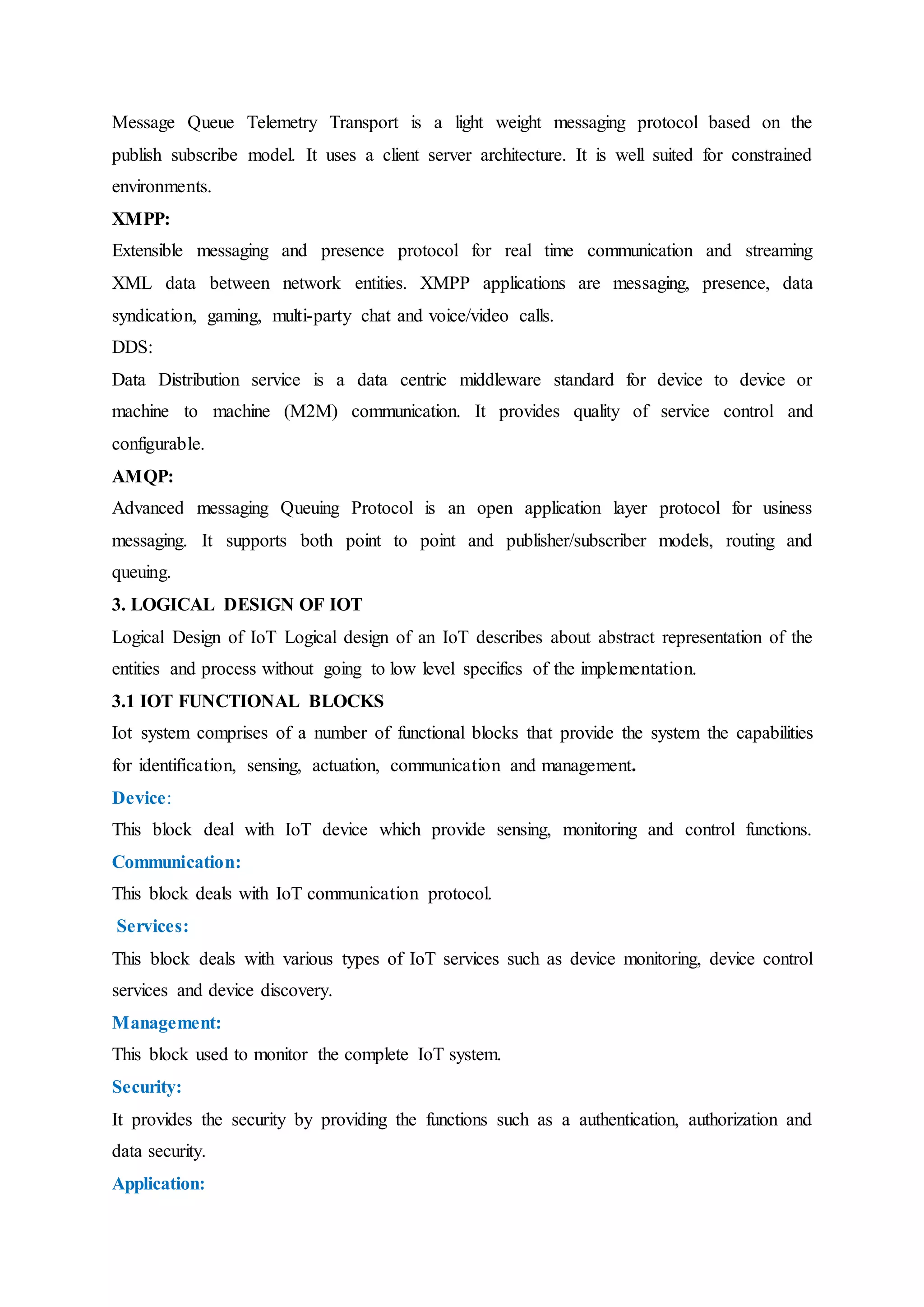 Internet of things unit-1 | DOCX