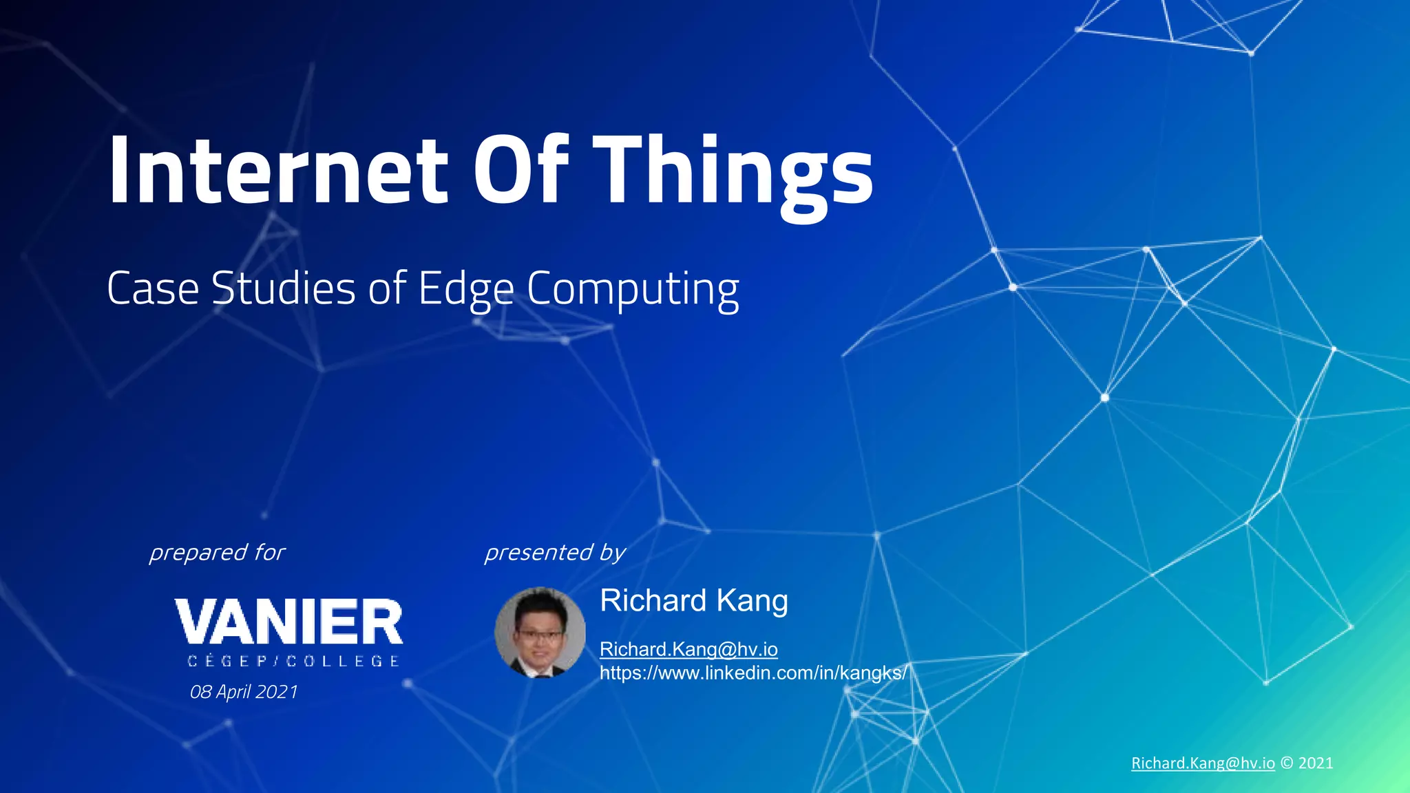 Internet of things case studies of edge computing | PPTX